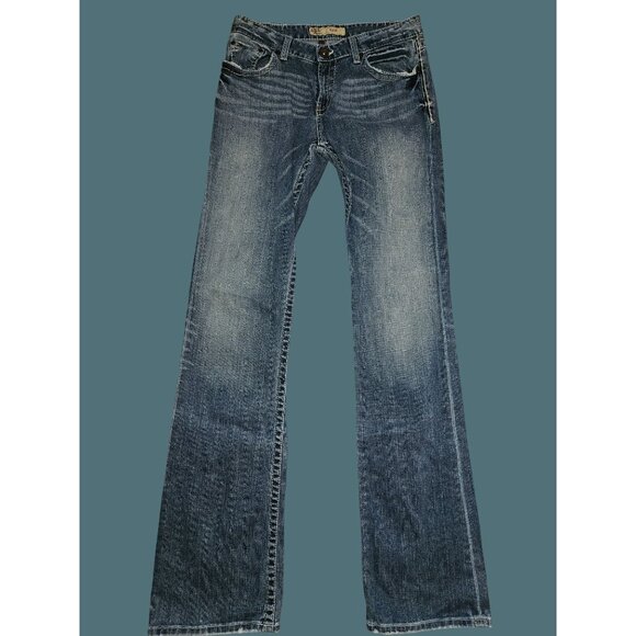 BKE | Jeans | Bke Denim Kate Distressed Whiskering Stretch Bootcut ...